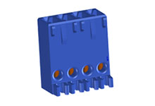 RAST R5 Female Connector, 5.00mm Pitch, 10.0A, 10 Circuit, All Position Keys, Fully Coded, Latch Between 4/5 & 6/7, 1 Terminal per Circuit for sale