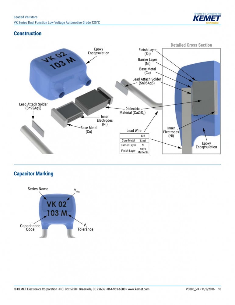 KEMET VK series datasheet page 10
