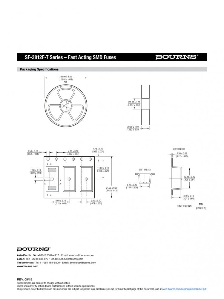 BOURNS SF-3812F-T datasheet page 6
