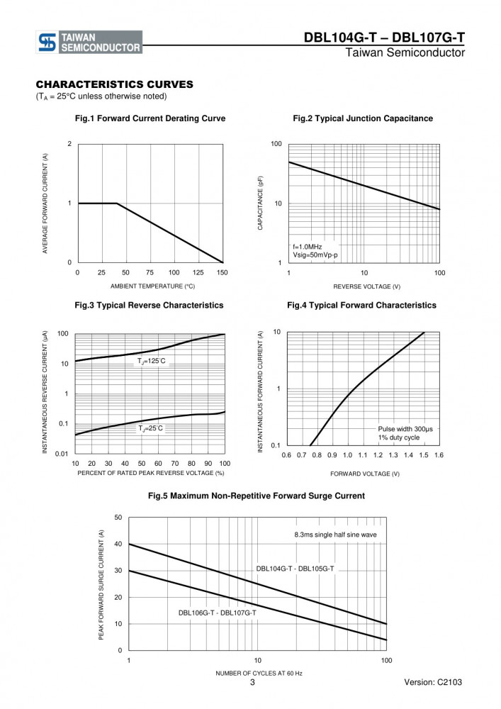DBL107G-T datasheet page 3