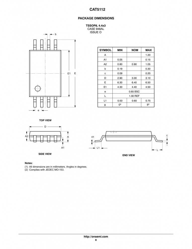 CAT5112 datasheet page 9 preview