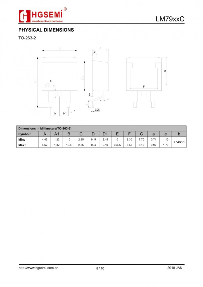 HGSEMI LM7905 series datasheet page 8