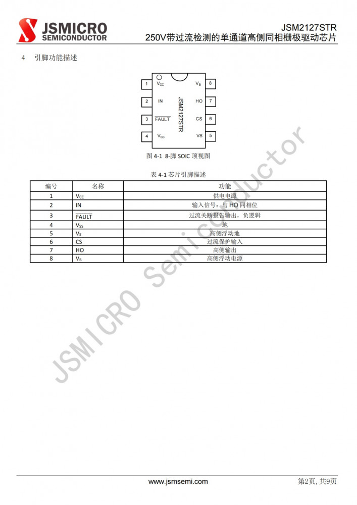 JSM2127STR datasheet page 2