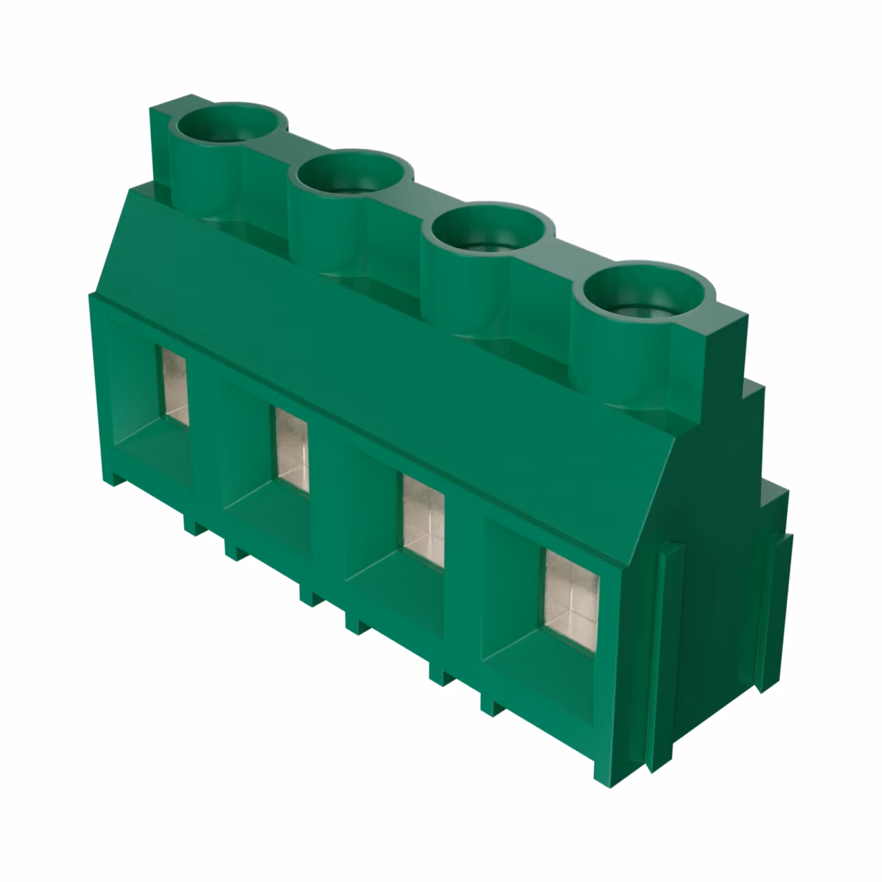 9.53mm Pitch Eurostyle Vertical Fixed Mount PCB Terminal Block, 4 Circuits for sale