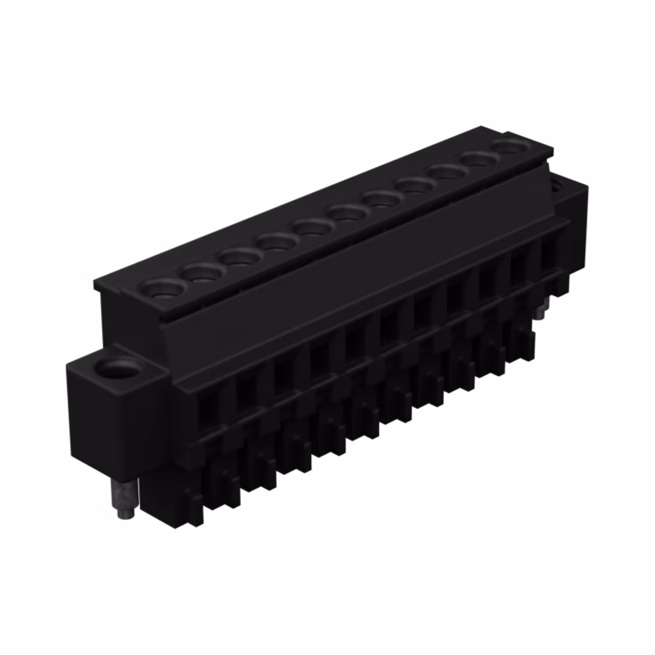 3.81mm Pitch Eurostyle Vertical Plug, with Retention Screws, Front Wire Entry, 11 Circuits for sale