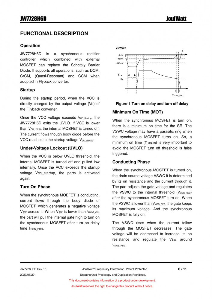 JW7728H6D datasheet page 6