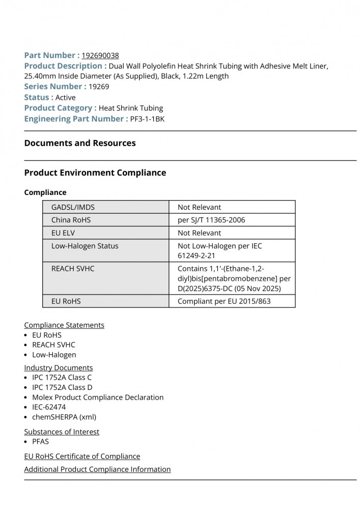Product document image, page 1