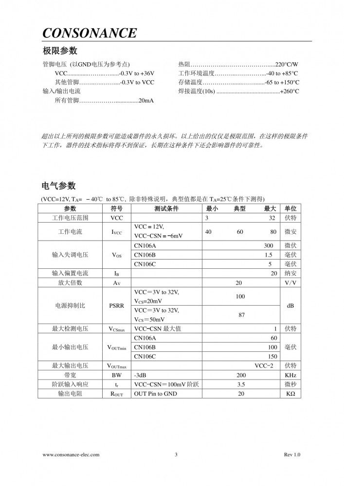 CN106 datasheet page 3