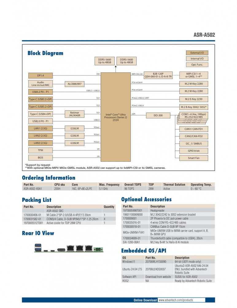 ASR-A502 technical document page 2