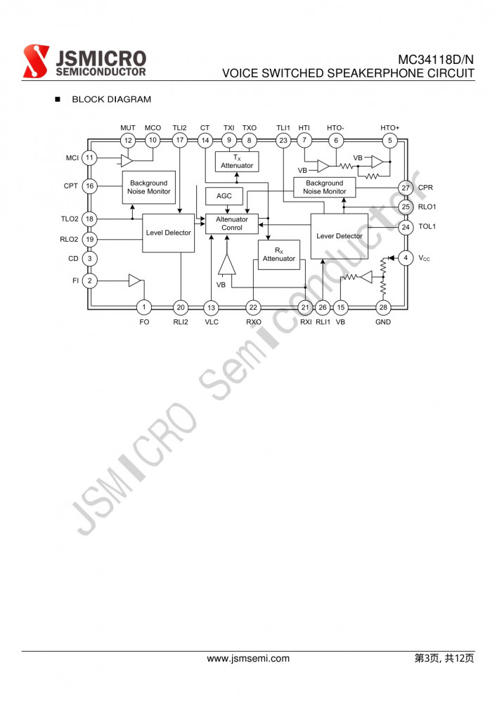 MC34118D datasheet page 3