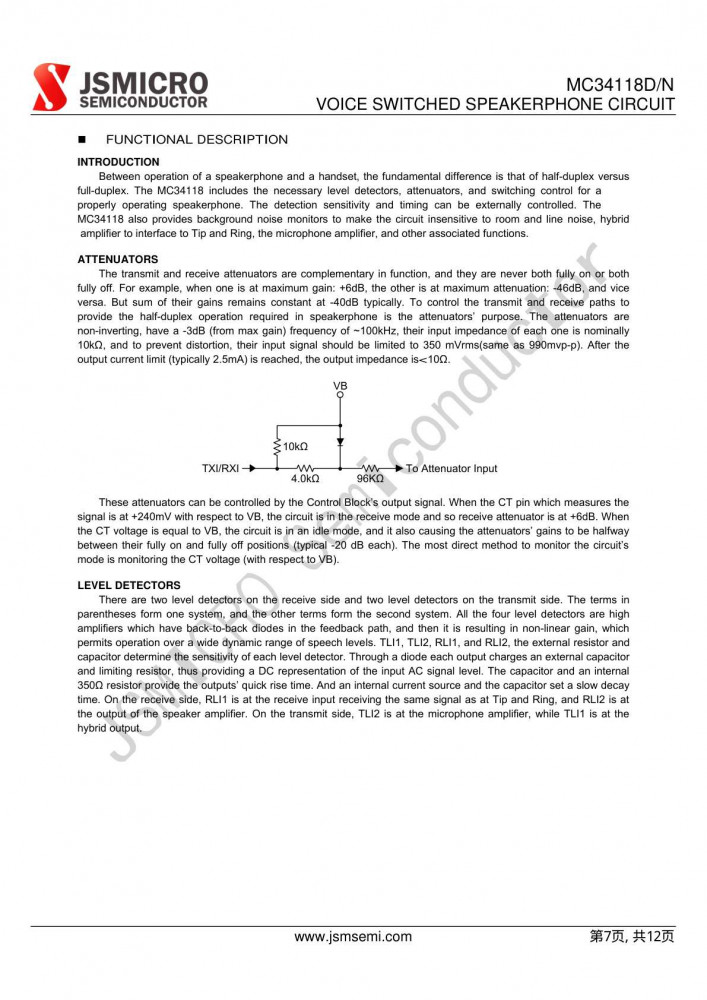 MC34118D datasheet page 7