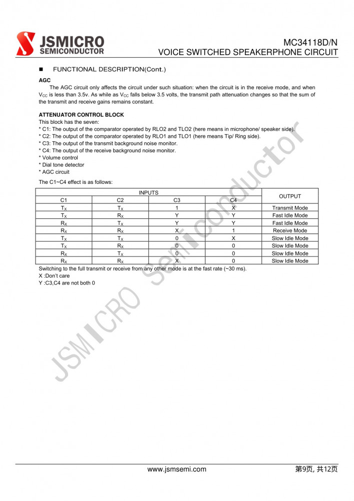 MC34118D datasheet page 9