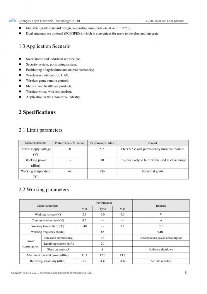 E280-2G4T12S manual page 6