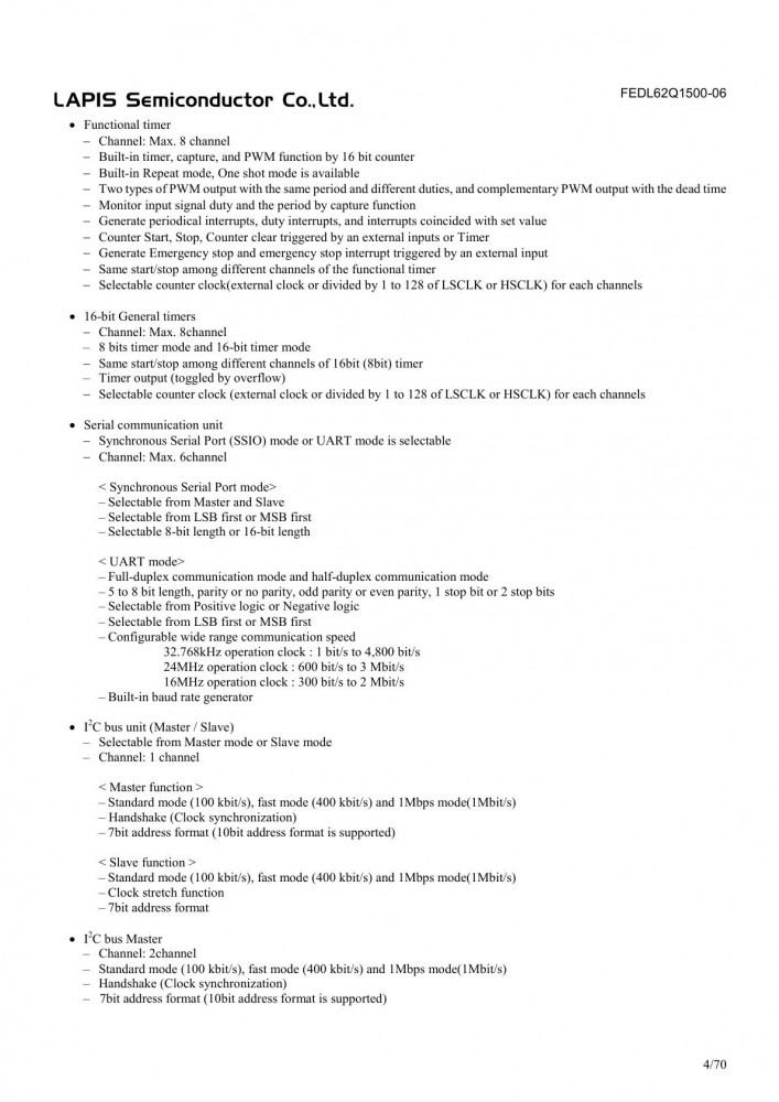 ML62Q1500/1800 datasheet page 5