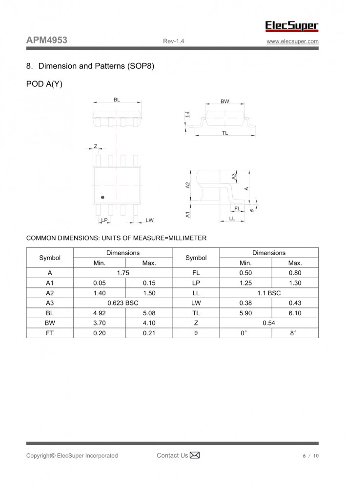 APM4953 datasheet page 6