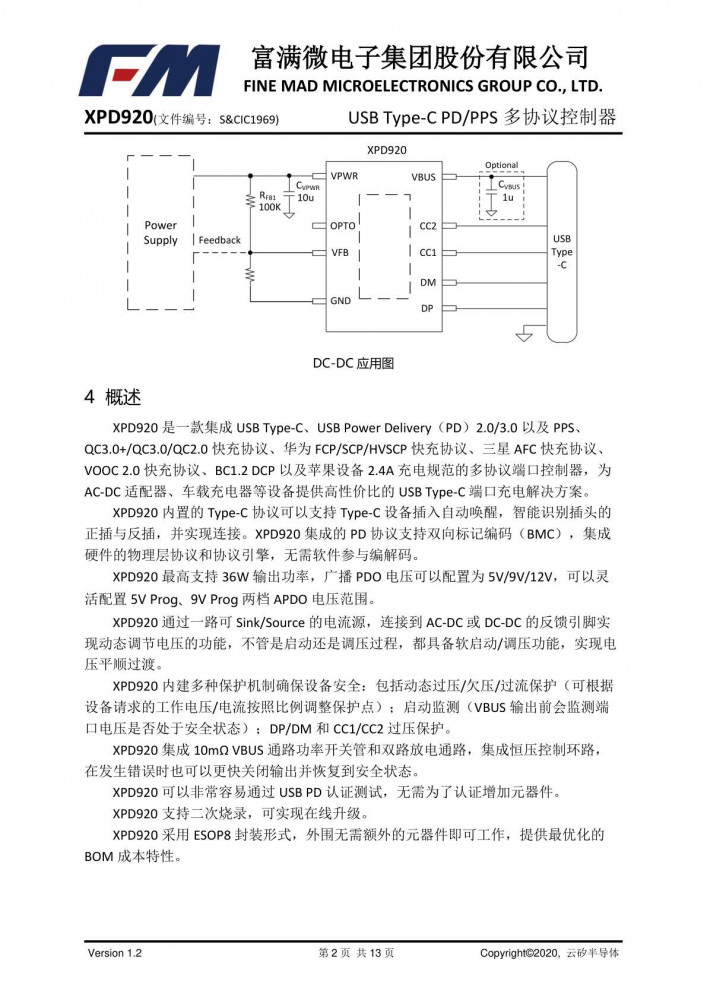 XPD920APS25 datasheet page 2