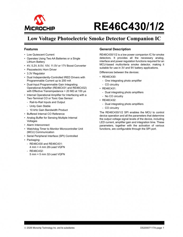 RE46C430 document page 1