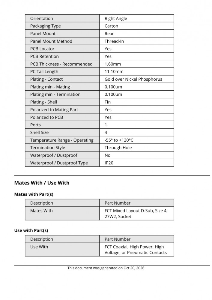 Product document image 3 for MOLEX 1731070278
