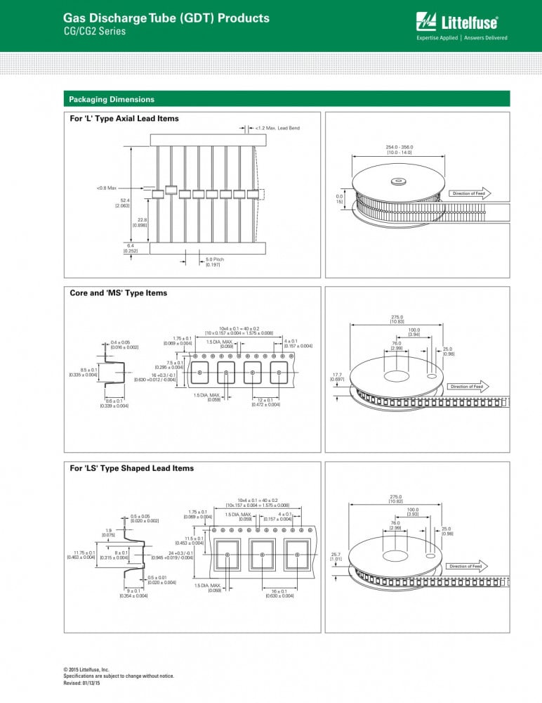 Littelfuse CG series datasheet page 5