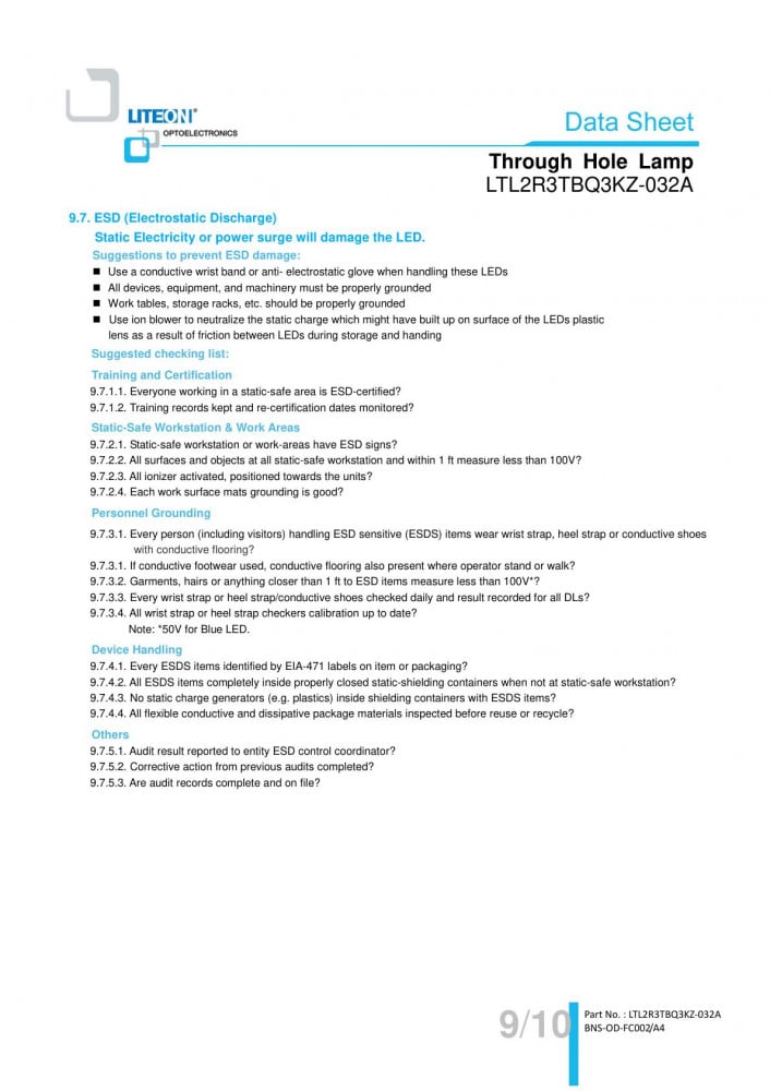LTL2R3TBQ3KZ-032A datasheet page 10