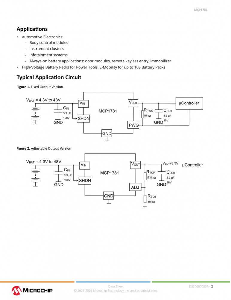 MCP1781 document page 2