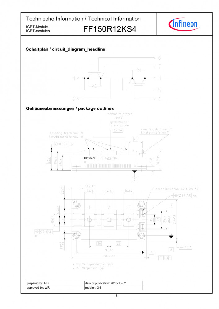 FF150R12KS4 datasheet page 8