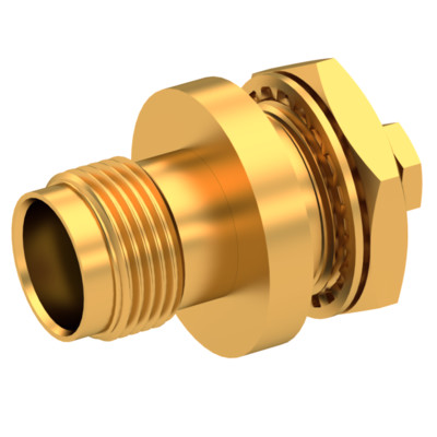 TNC / STRAIGHT JACK FEMALE SOLDER CLAMP FOR .085''/50 SR NICKEL REAR MOUNT|PANEL SEALED