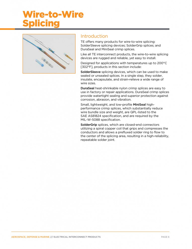 Raychem electrical interconnect document page 6