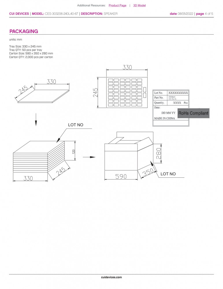 CES-303206-240L40-67 datasheet page 4