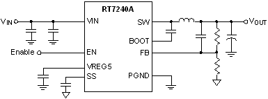 RT7243 - 6A, 18V, Synchronous Step-Down Converter