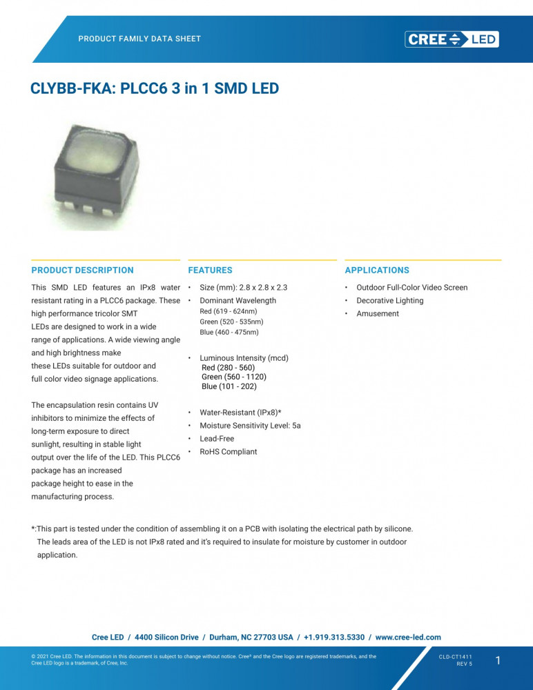 CLYBB-FKA product document page 1