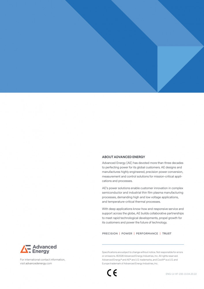 Advanced Energy Excelsys XF Series document page 10