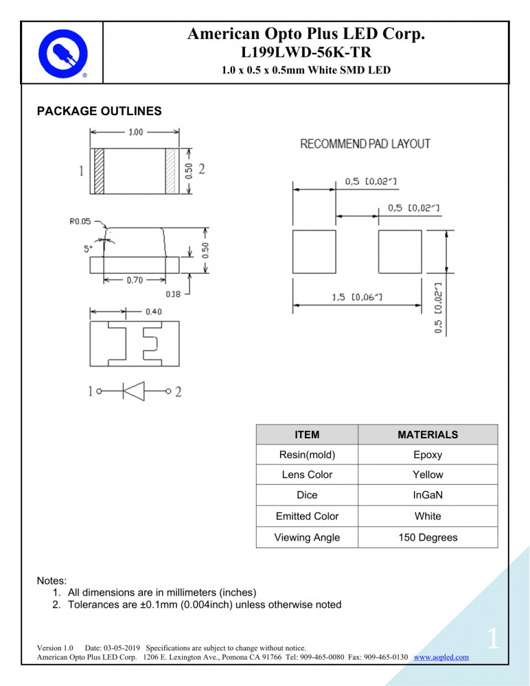L199-LWD-56K-TR datasheet page 1