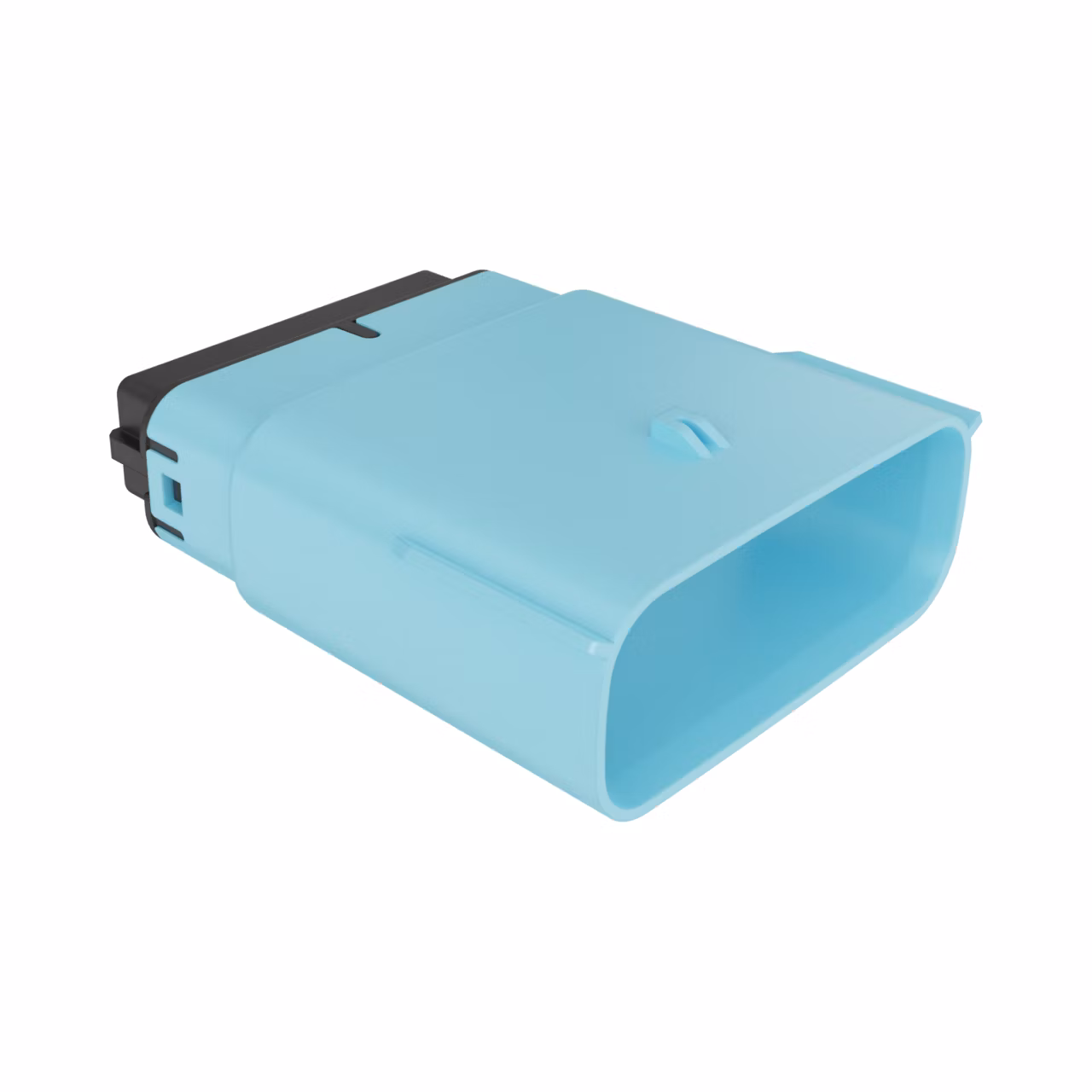 MX150 Mid-Voltage Mat-Sealed Male Connector Assembly, Dual Row, 20 Circuits, 48V, Keying Option A, without Connector Position Assurance, Light Blue for sale