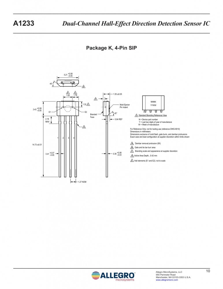 A1233 datasheet page 10