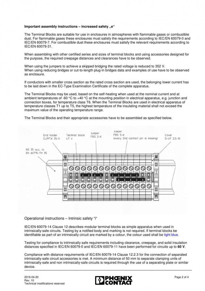 Phoenix Contact UT 4 3044102 technical document page 2