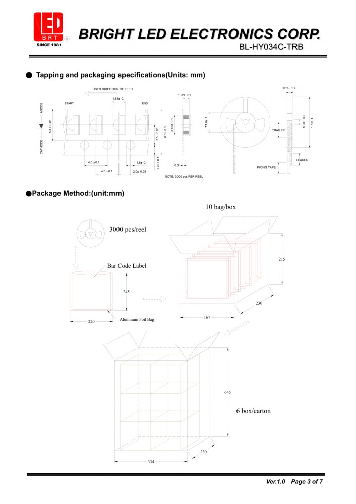 BL-HY034C-TRB datasheet page 3
