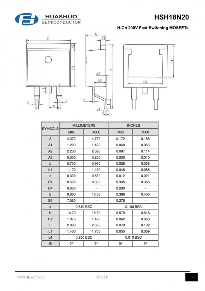 HSH18N20 datasheet page 5