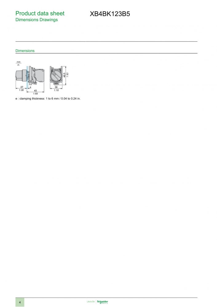 XB4BK123B5 technical document page 4