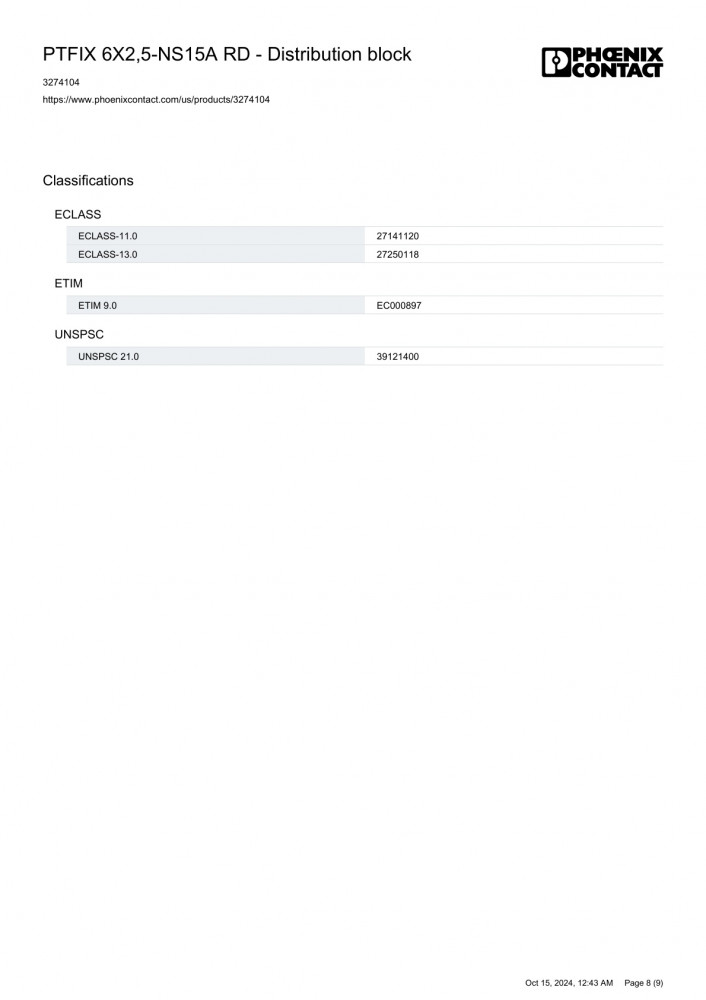 Phoenix Contact 3274104 technical document page 8