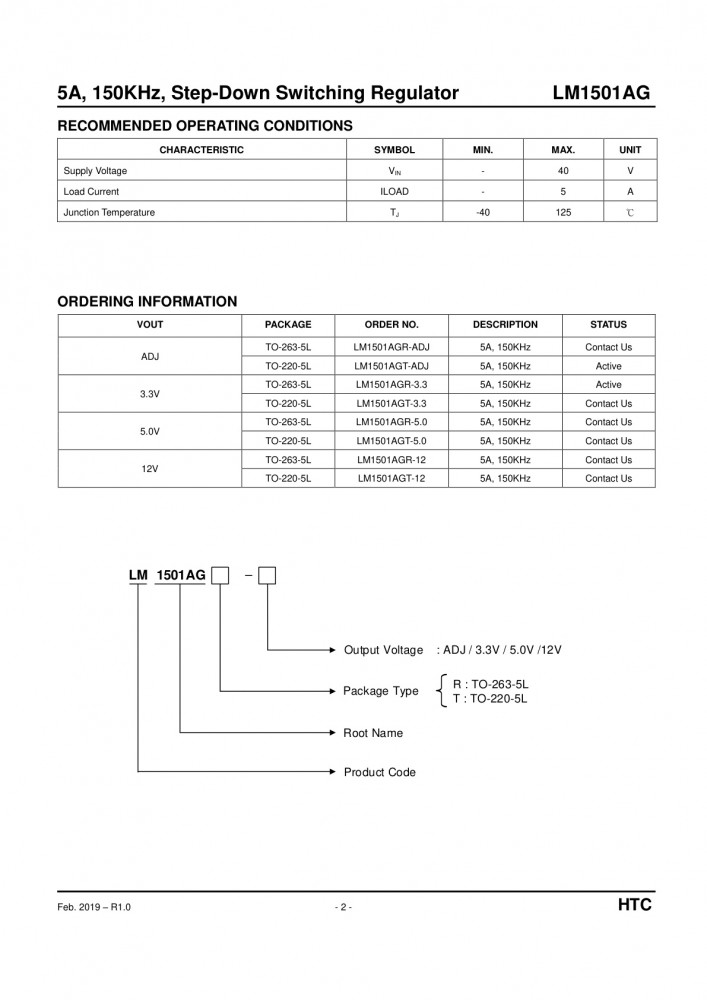LM1501AGT-ADJ datasheet page 2