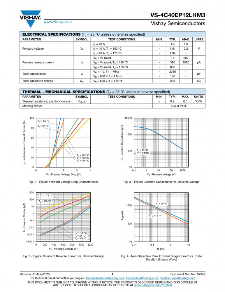 VS-4C40EP12LHM3 datasheet page 2