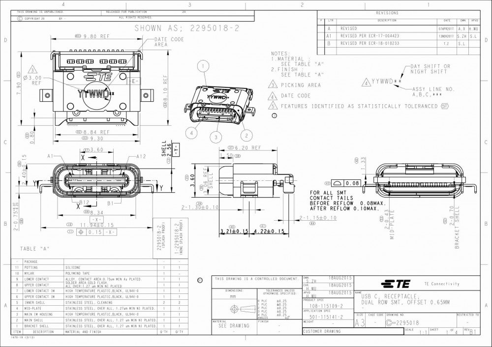 TE Connectivity 1-2295018-2 document page 1