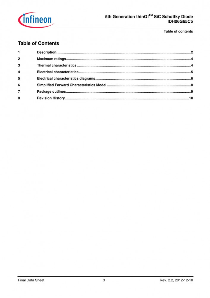 IDH06G65C5XKSA2 datasheet page 3
