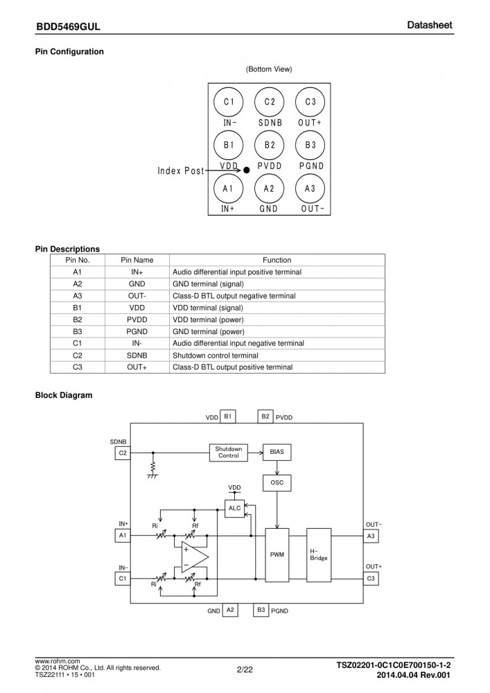BD5469GUL-E2 technical document page 2