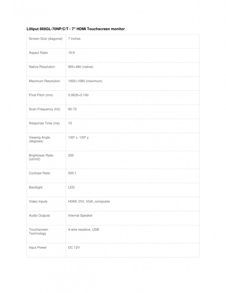 669GL-70NP/C/T product document image, page 1