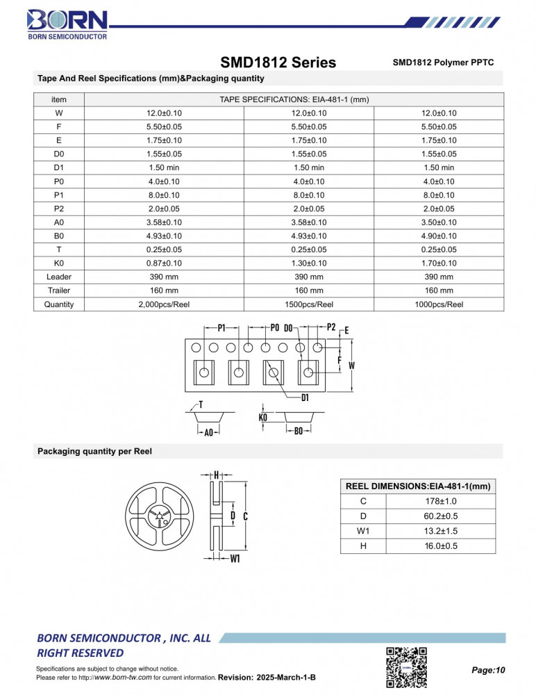 BORN SMD1812 datasheet page 10