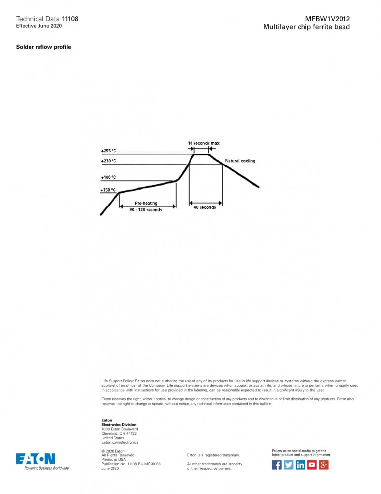 EATON MFBW1V2012 datasheet page 6