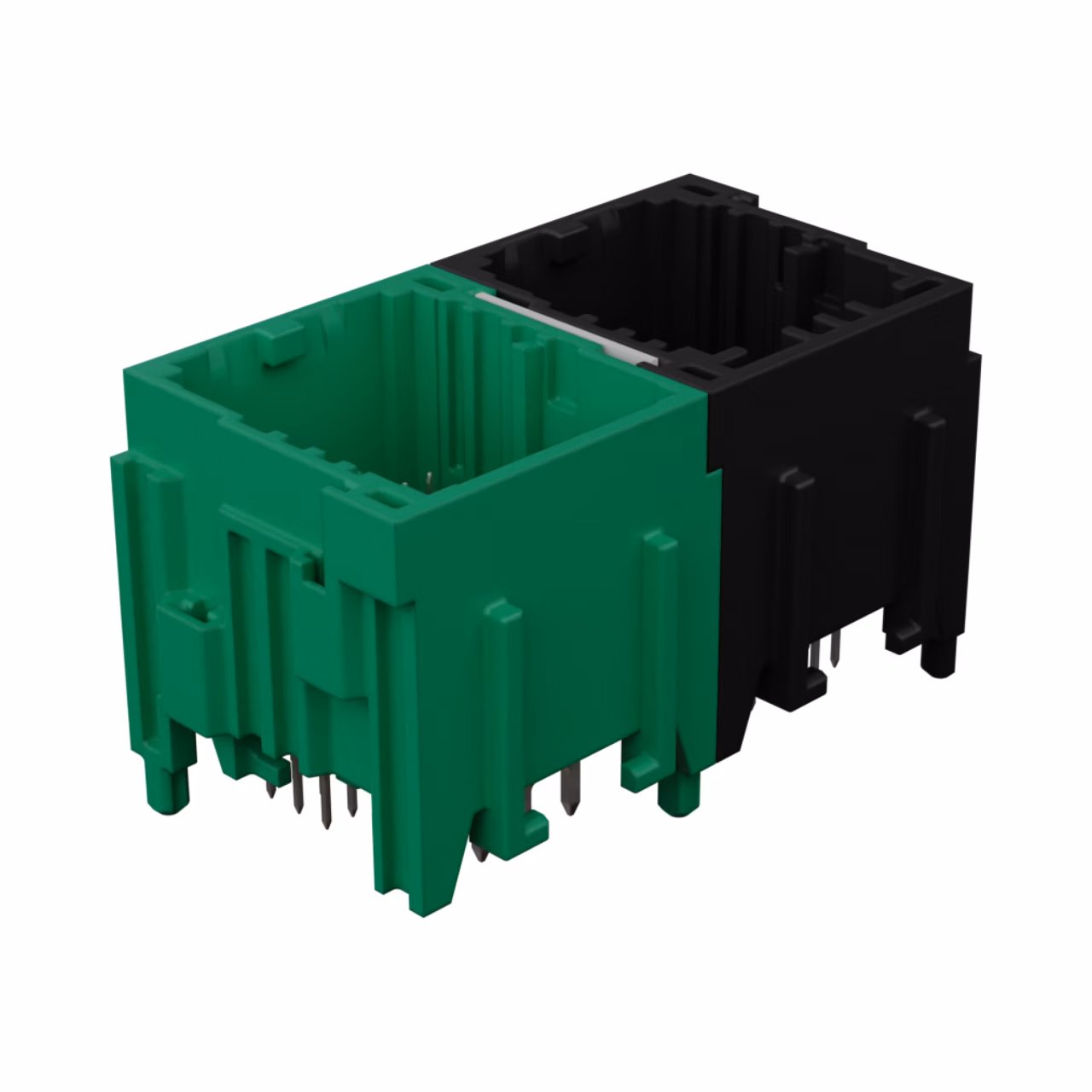 stAK50h 2 Bay Vertical Hybrid Header, 52 Circuits, Bay 1: 25 Circuits/Key 1/Green; Bay 2: 27 Circuits/Key 1/Black; Tube for sale