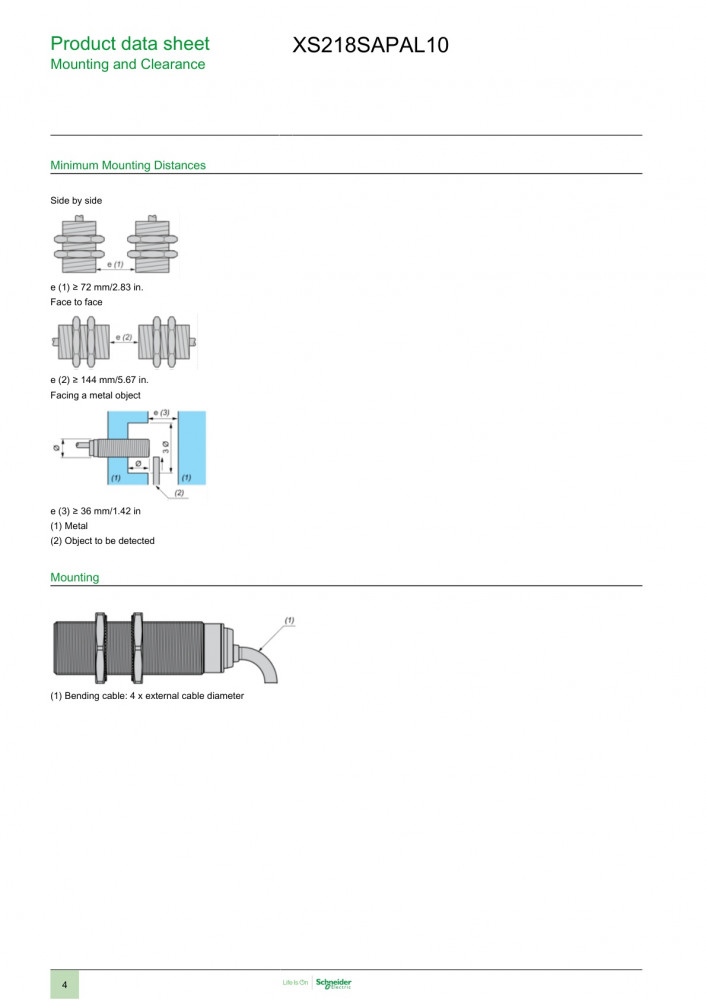 XS218SAPAL10 technical document page 4